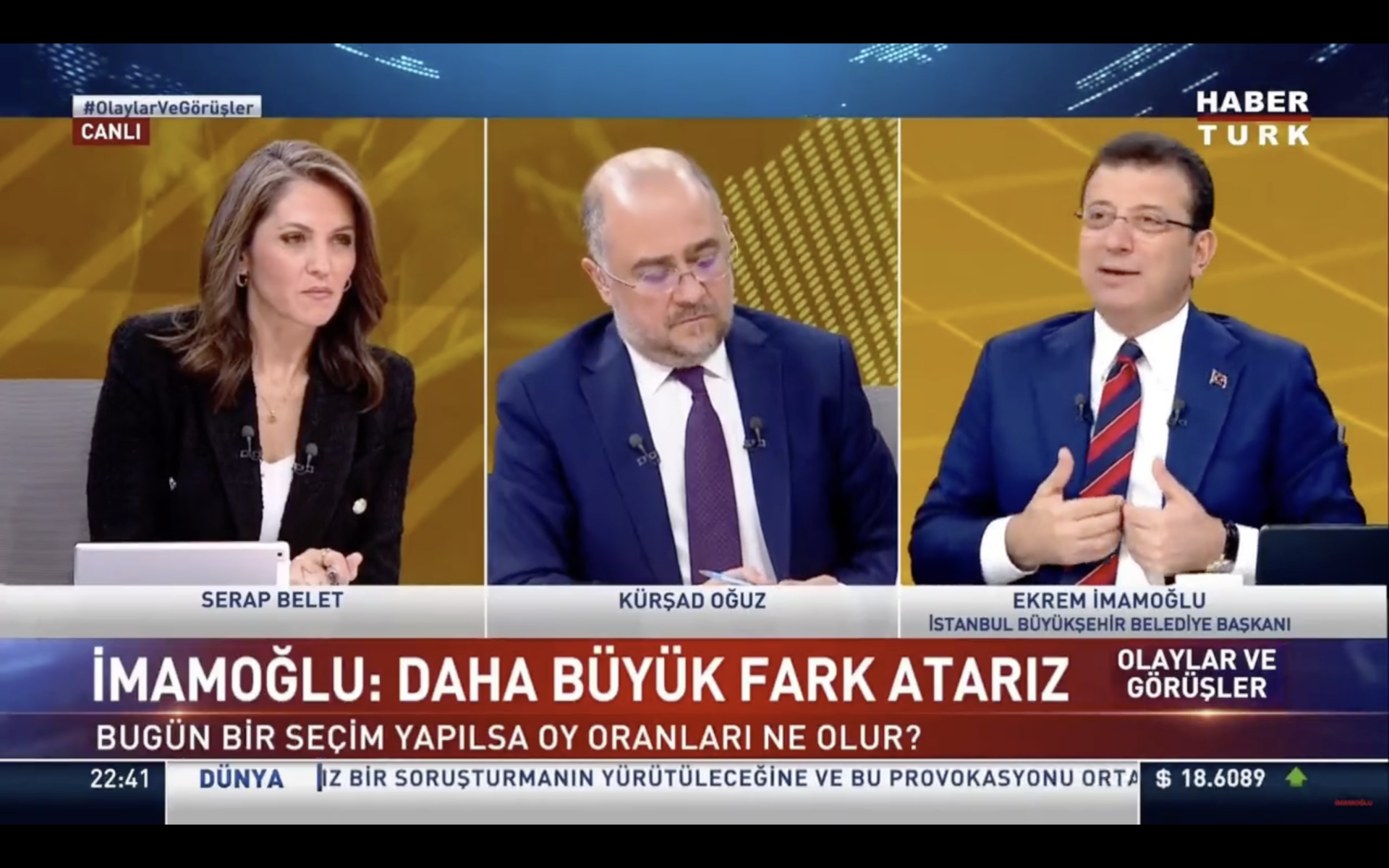 “Ben de liberalizmi, liberal ticaret sistemini kabul eden biriyim ...