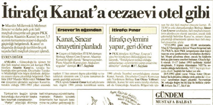 İtirafçı Kanat: Esat Oktay Yıldıran’ı PKK adına vurdu, Cem Ersever ve ...